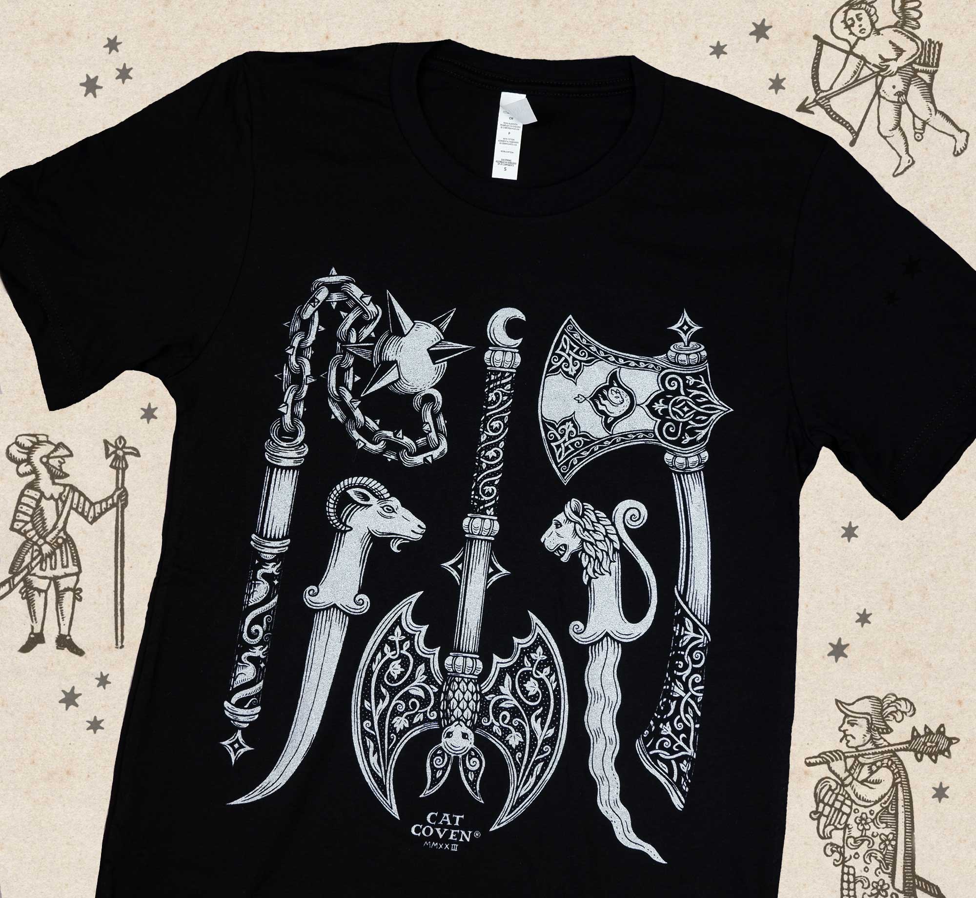 Choose Your Weapon - Crew Neck T-shirt – Cat Coven