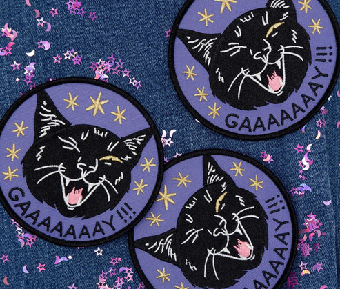 Gaaaaaaay!!! - Embroidered Patch – Cat Coven