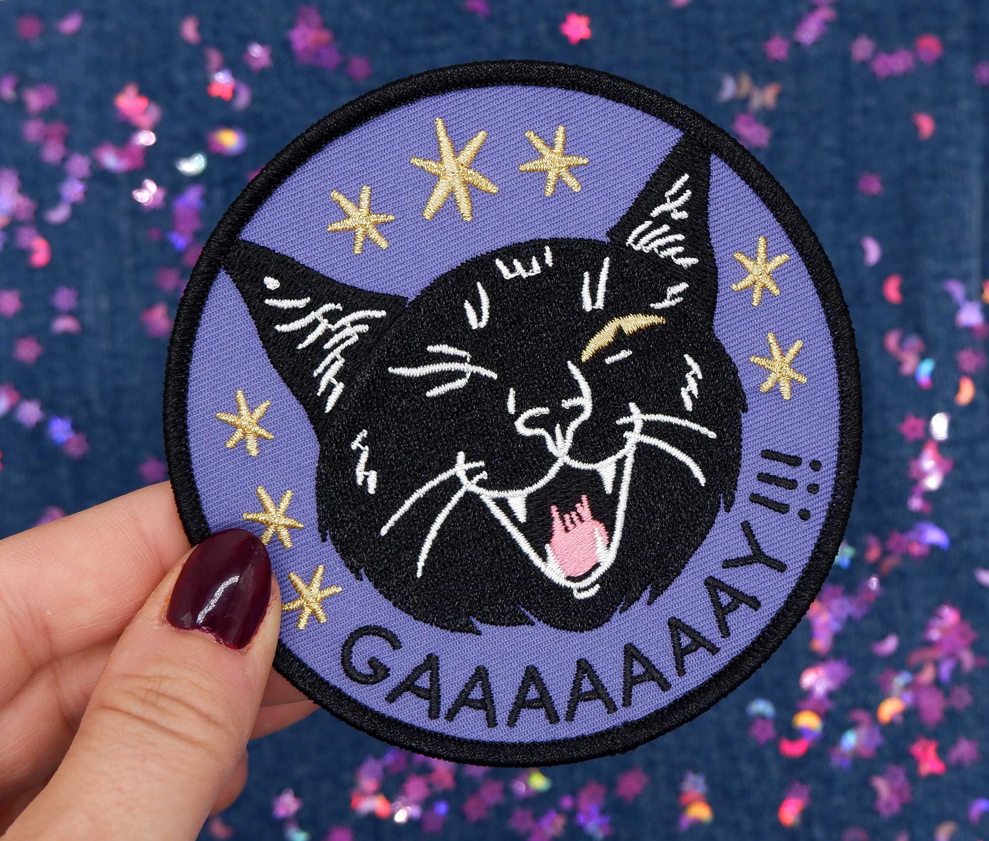 Gaaaaaaay!!! - Embroidered Patch – Cat Coven
