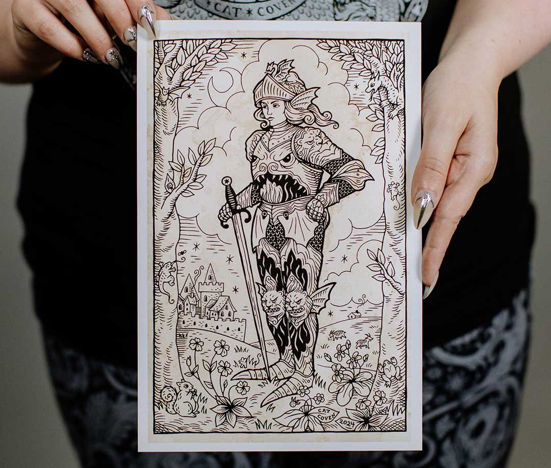 Cat Coven™ - Mythological Fine Art Prints By Artist Kjersti Faret