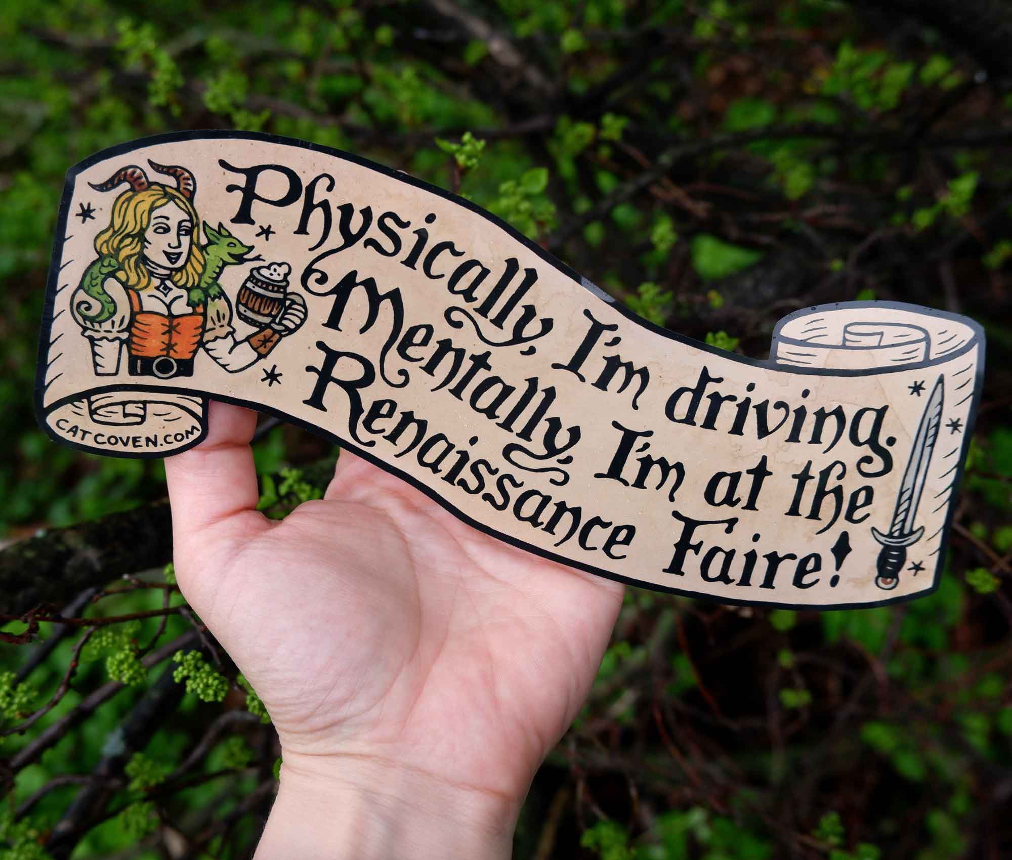 Renaissance Faire - Bumper Sticker – Cat Coven