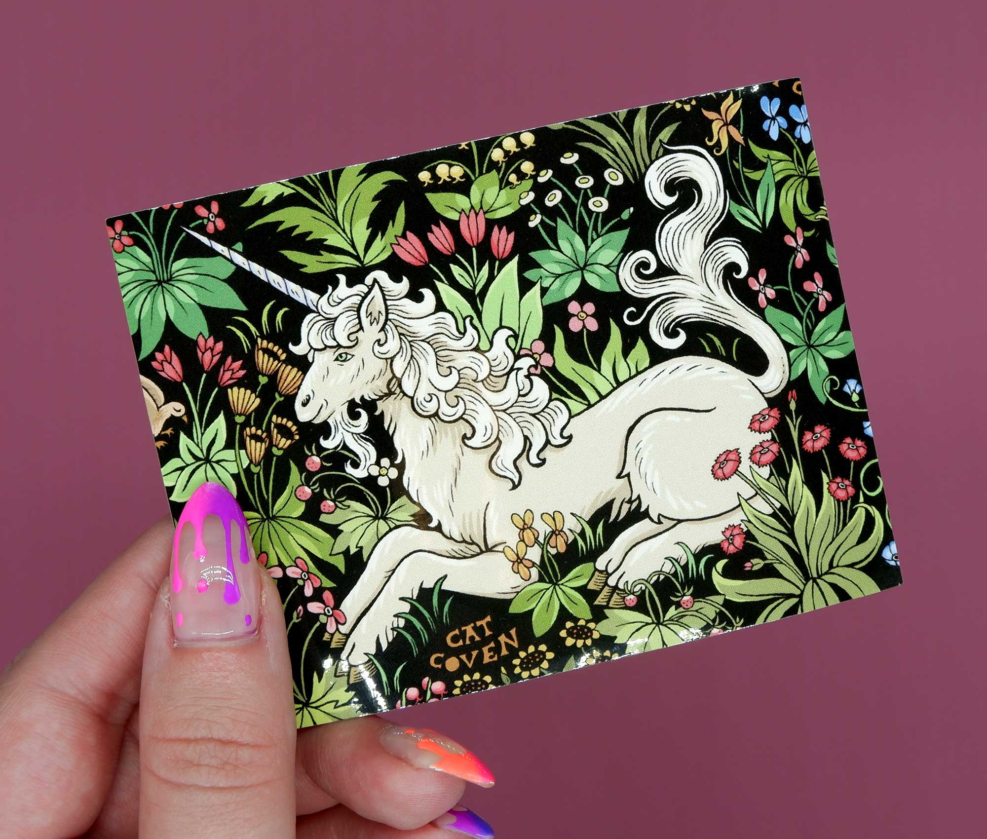 Unicorn Tapestry - Sticker – Cat Coven