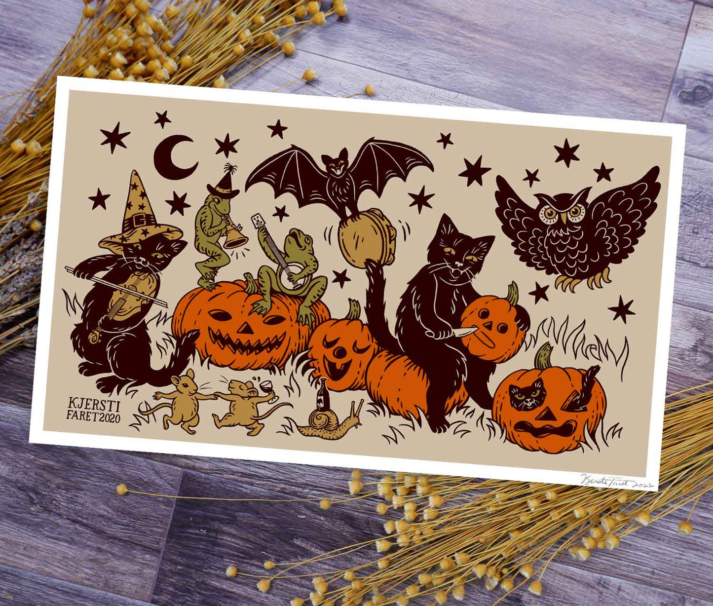 Halloween Jamboree (Color) - Fine Art Print – Cat Coven